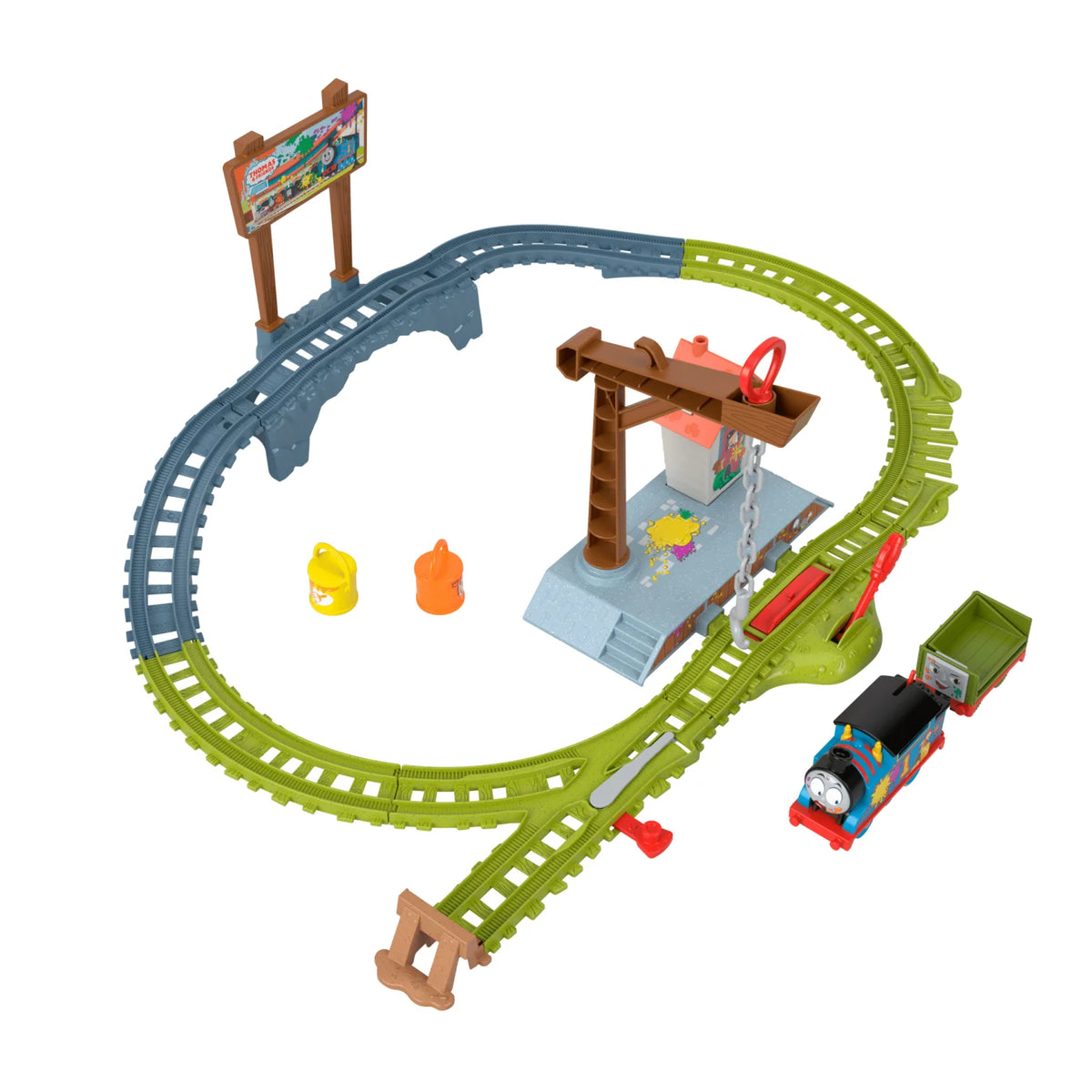 Fisher-Price Thomas & Friends Paint Delivery Motorized Train Set – TOYBOX