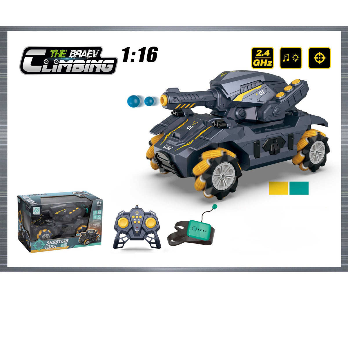 Shooting and Climbing Remote Controlled Tank ♥️ TOYBOX