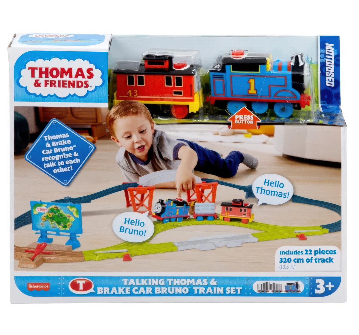 Talking Thomas & Brake Car Bruno Train Set – TOYBOX