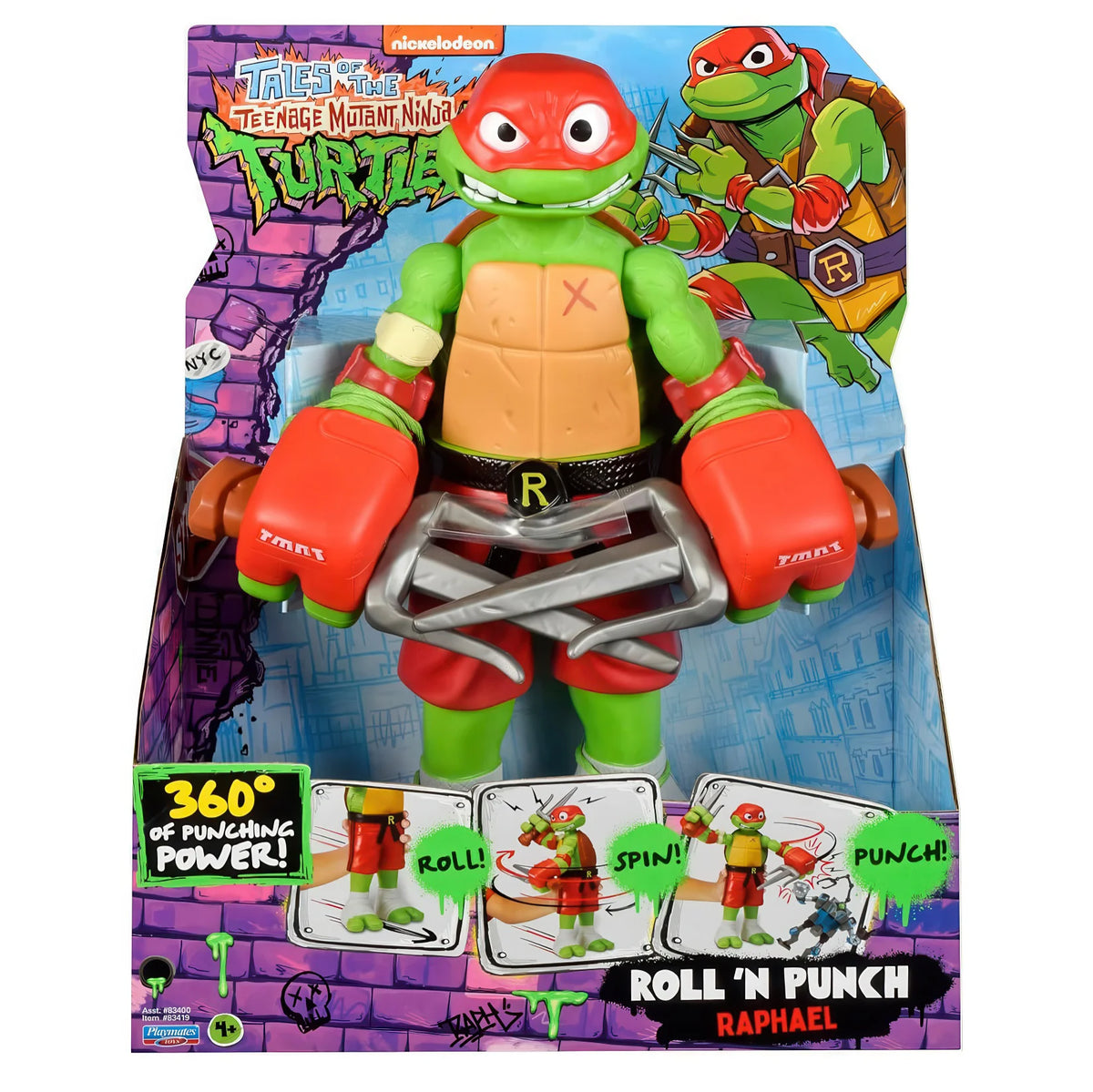 Teenage Mutant Ninja Turtles Tales of Giant Roll 'N Punch Raphael Figu – TOYBOX