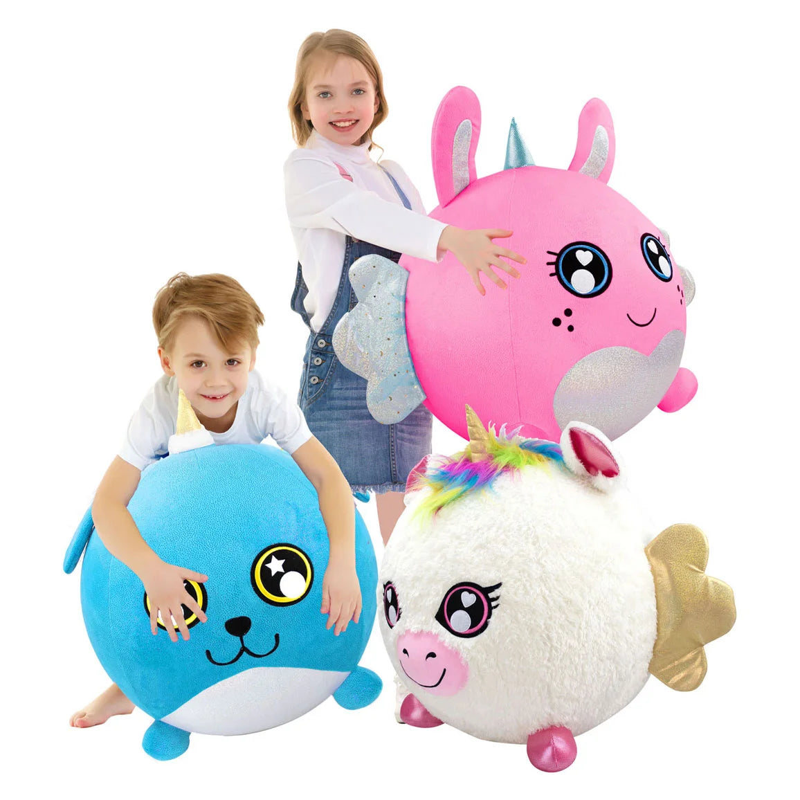 Biggies Dog Blue Inflatable Dog Plush Toy – TOYBOX