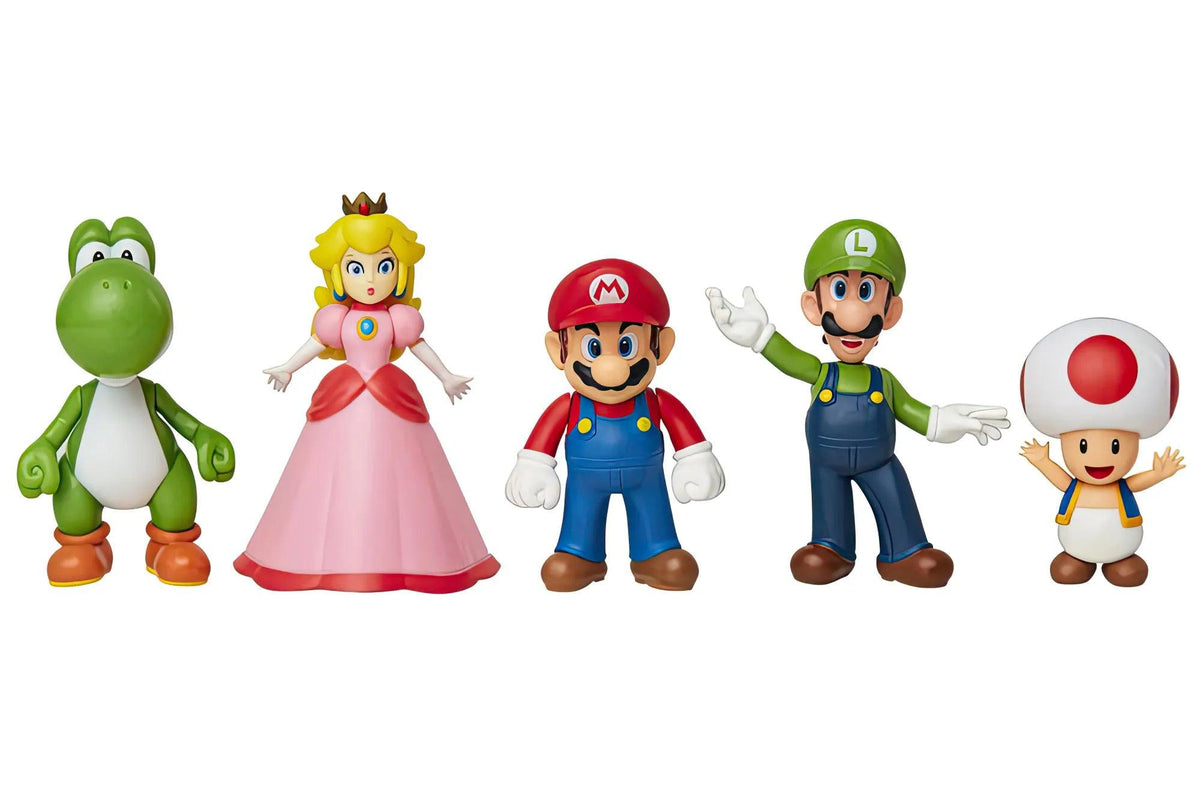 Nintendo Super Mario 6cm Figure 5 Pack Mario & Friends | Buy Online at ...