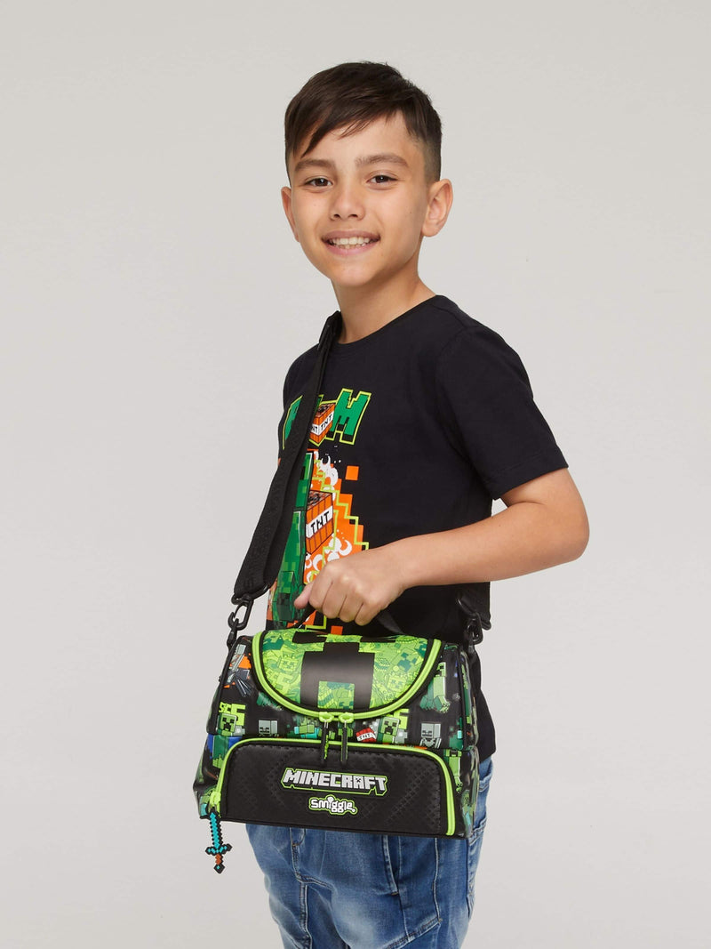 SMIGGLE Minecraft Double Decker Lunchbox With Strap | ️ TOYBOX Cyprus