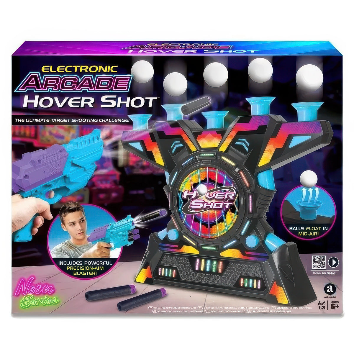 Arcade Neon Hover Shooter Game – TOYBOX