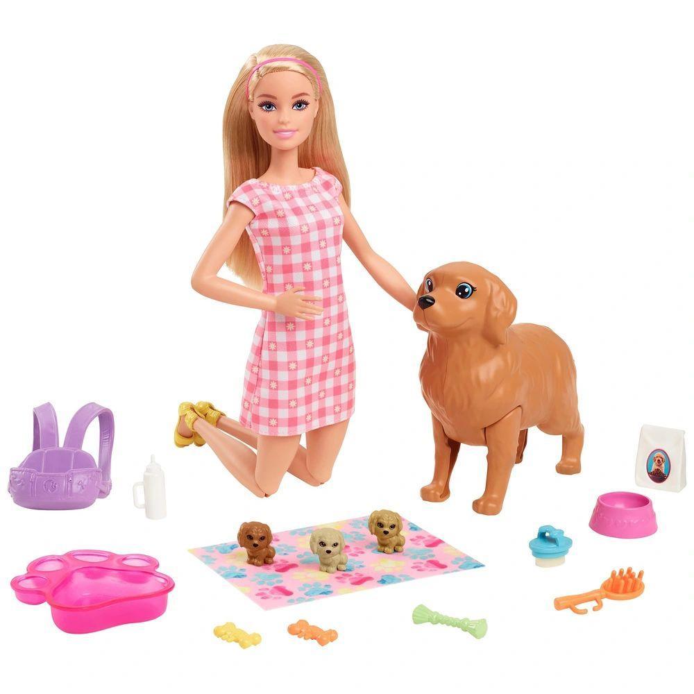 Barbie New Born Pups Doll And Pets Playset – TOYBOX