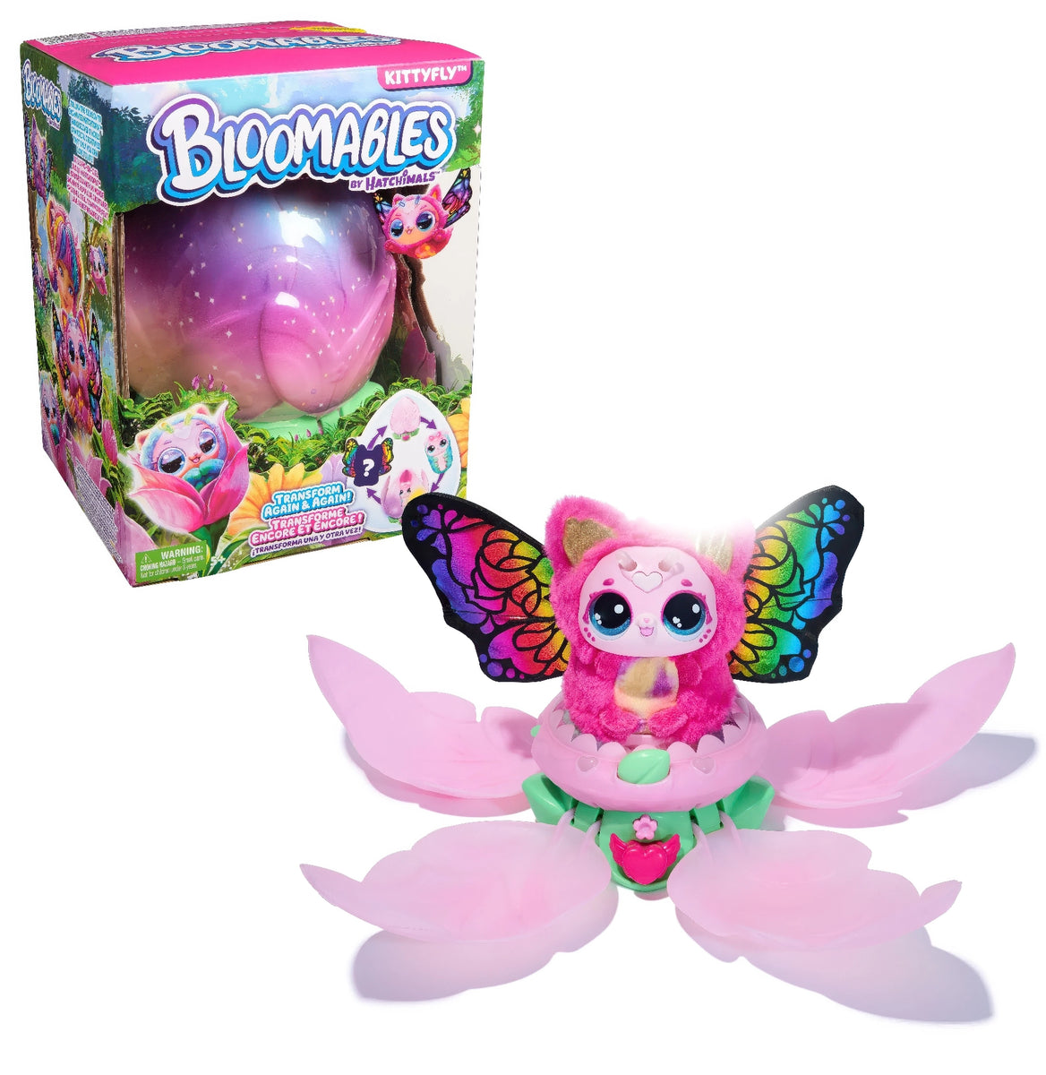 Bloomables by Hatchimals Kittyfly Surprise Interactive Plush Pet – TOYBOX