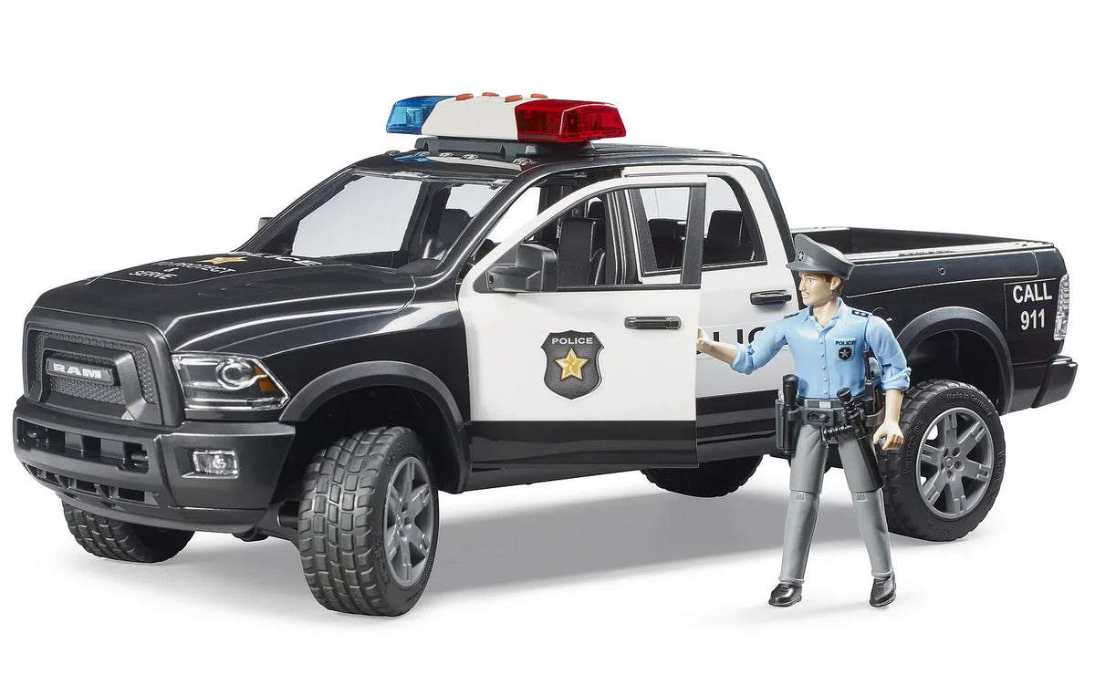 Bruder RAM 2500 Police Pick-up Truck with Police officer | Buy Online ...
