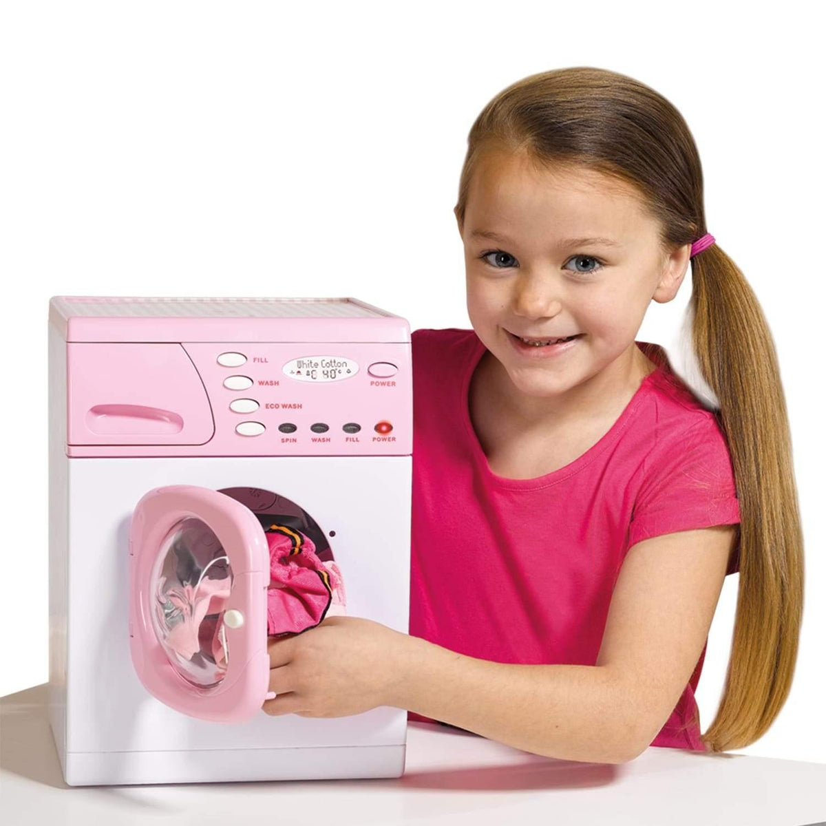 Casdon 621 Electronic Washing Machine - Pink – TOYBOX