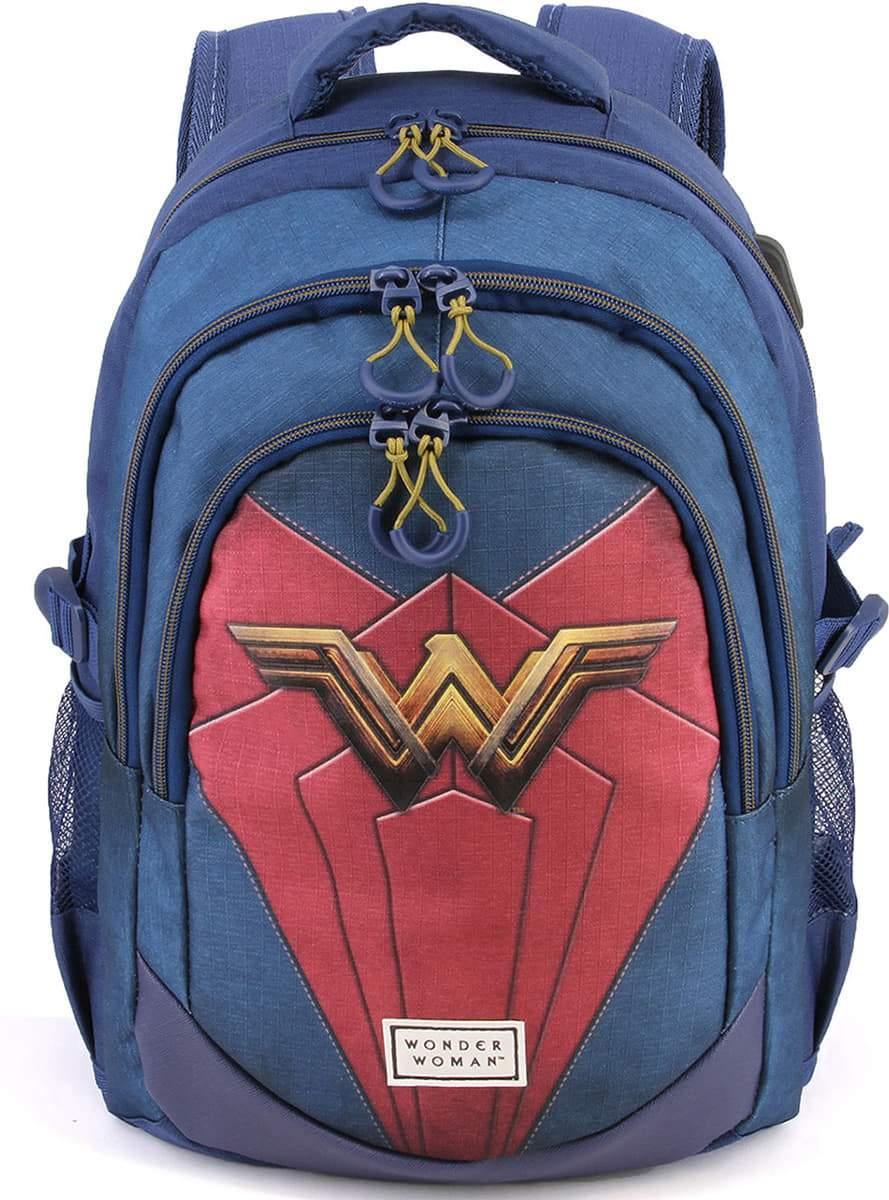 DC Comics Wonder Woman Backpack with USB Port 44cm – TOYBOX
