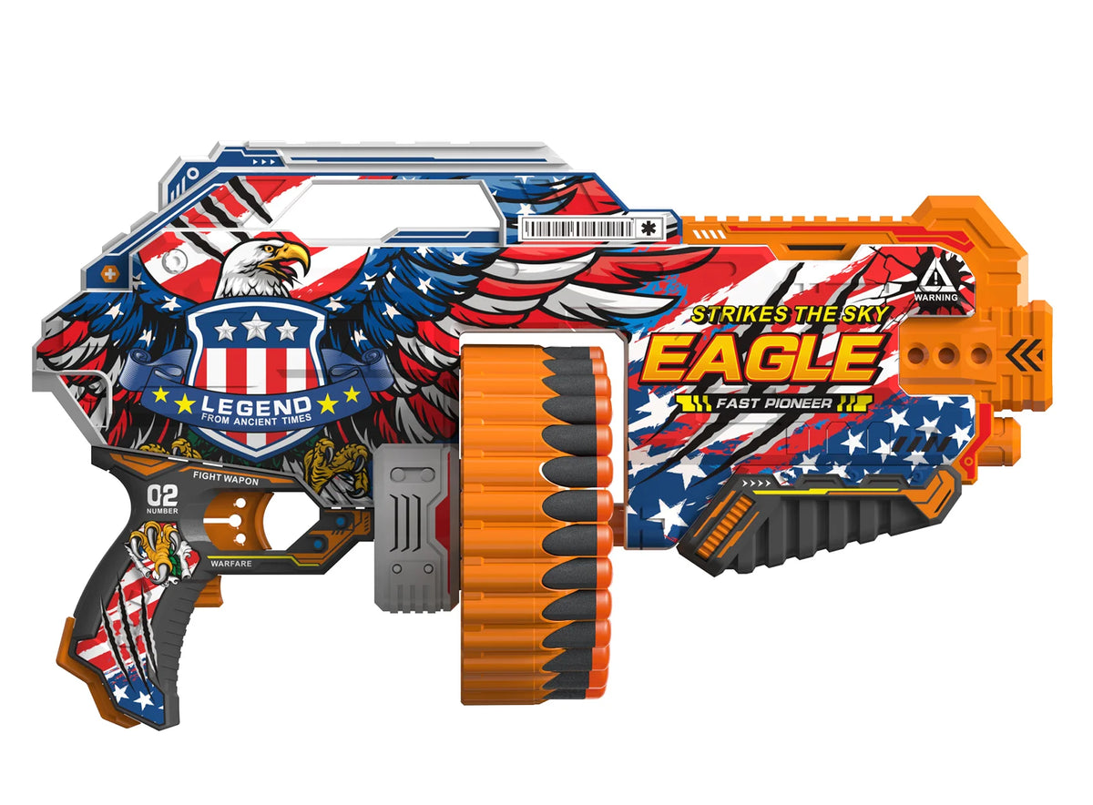 Fast Pioneer Electric Soft Bullet Toy Gun-Attached 24pcs Bullets – TOYBOX