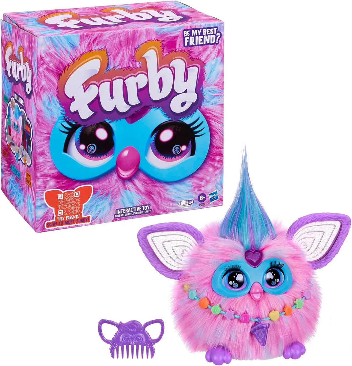 Furby Cotton Candy Interactive Plush Toy – TOYBOX