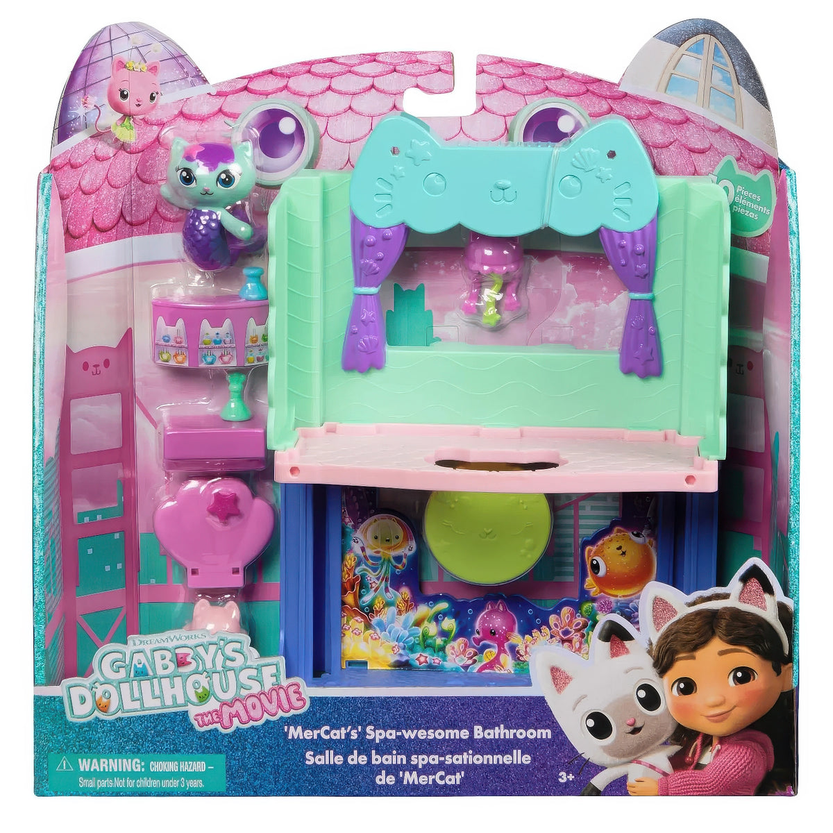 Gabby's Dollhouse The Movie Mercat's Spa-wesome Bathroom | Buy Online ...