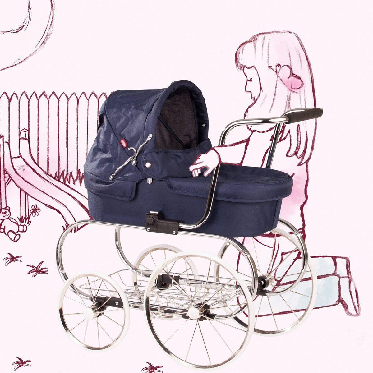 Gotz Doll's Classic Pram Stroller – TOYBOX