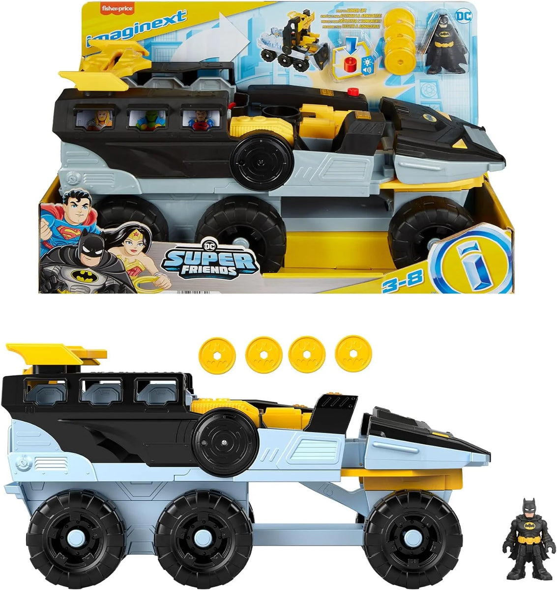Imaginext DC Super Friends Transforming Bat-tank | Buy Online at ♥️ TOYBOX