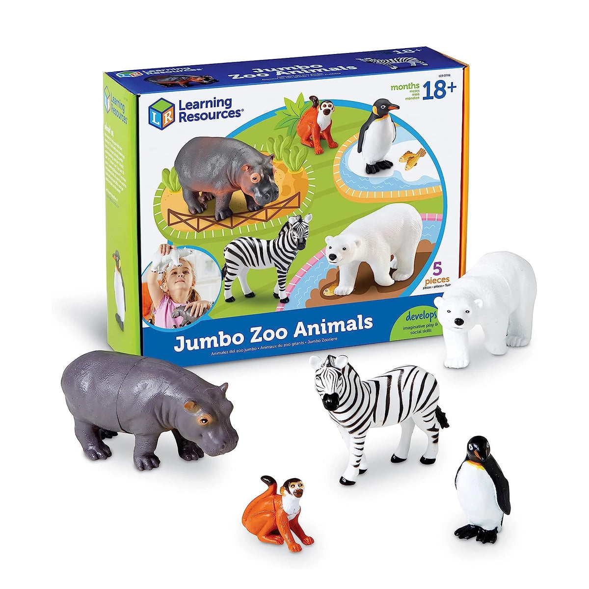 Learning Resources Jumbo Zoo Animals | Buy Online at ♥️ TOYBOX