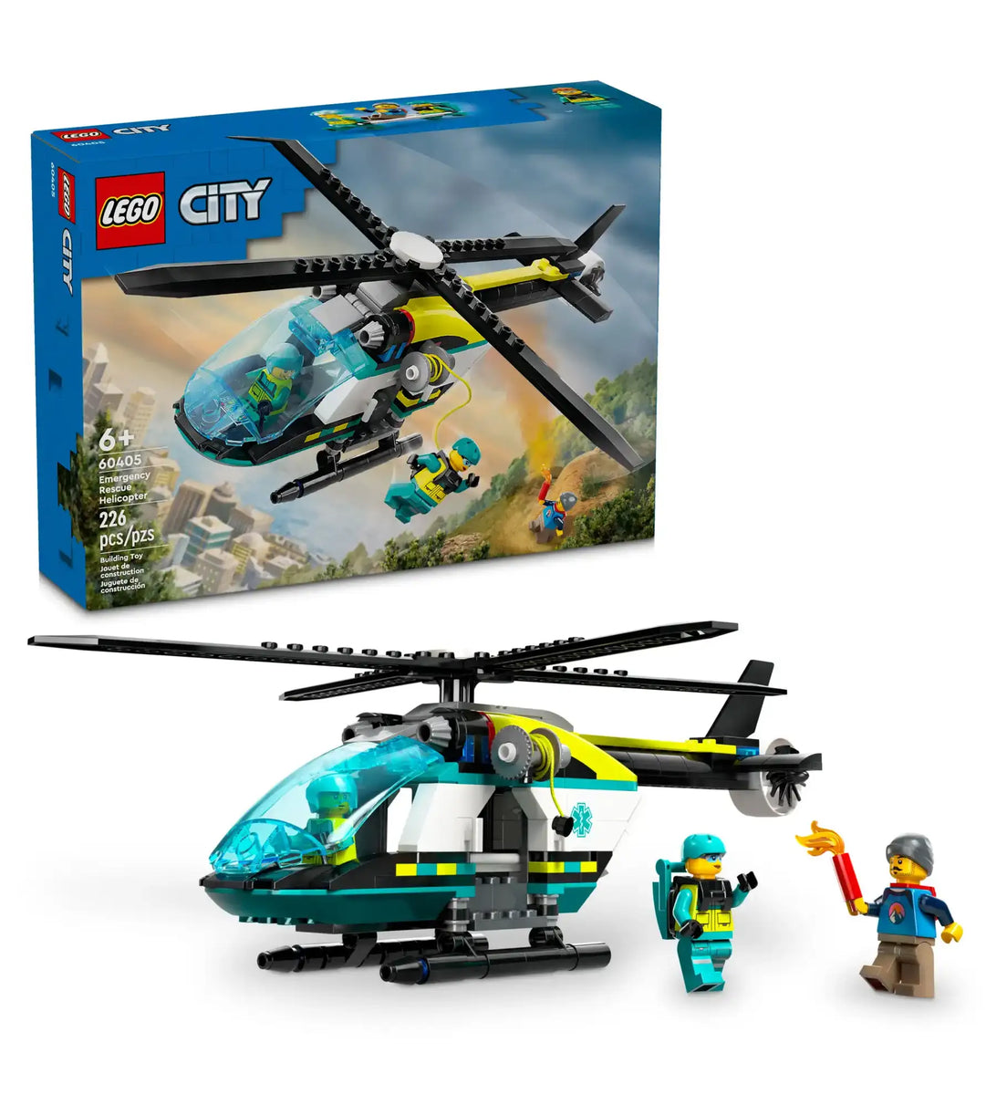 LEGO CITY 60405 Emergency Rescue Helicopter - Build, Play, Save! – TOYBOX
