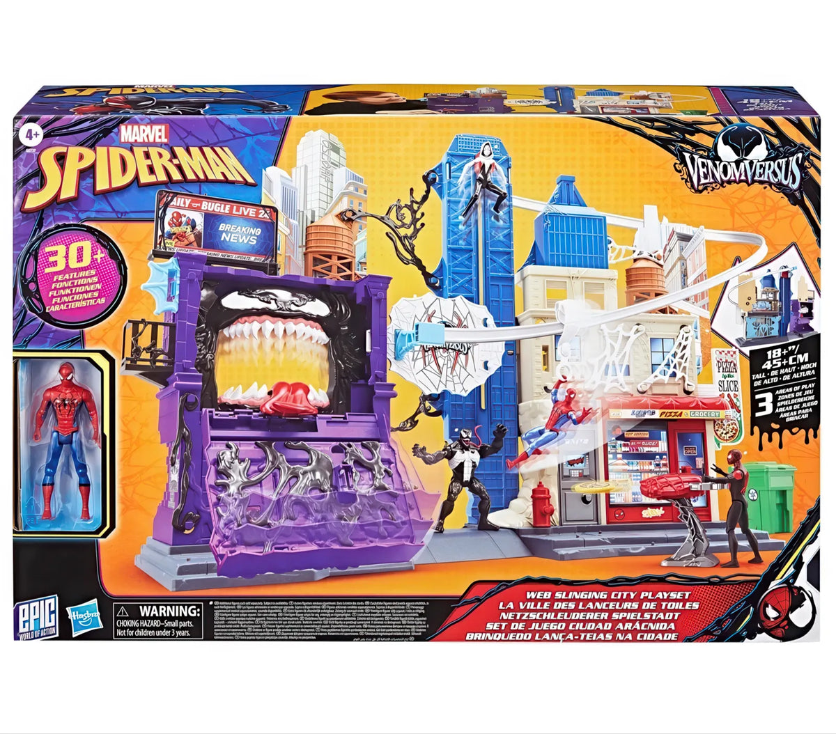 Marvel Spider-Man Venomversus Web Slinging City Playset | Buy Online at ...