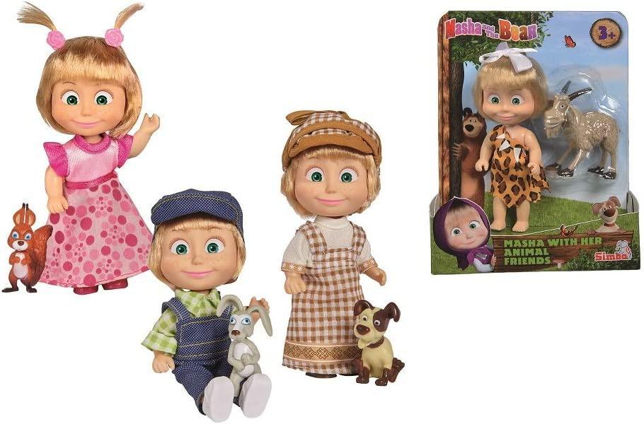 Masha and the Bear Masha 12cm Doll with Puppies - Assorted | Buy Online ...