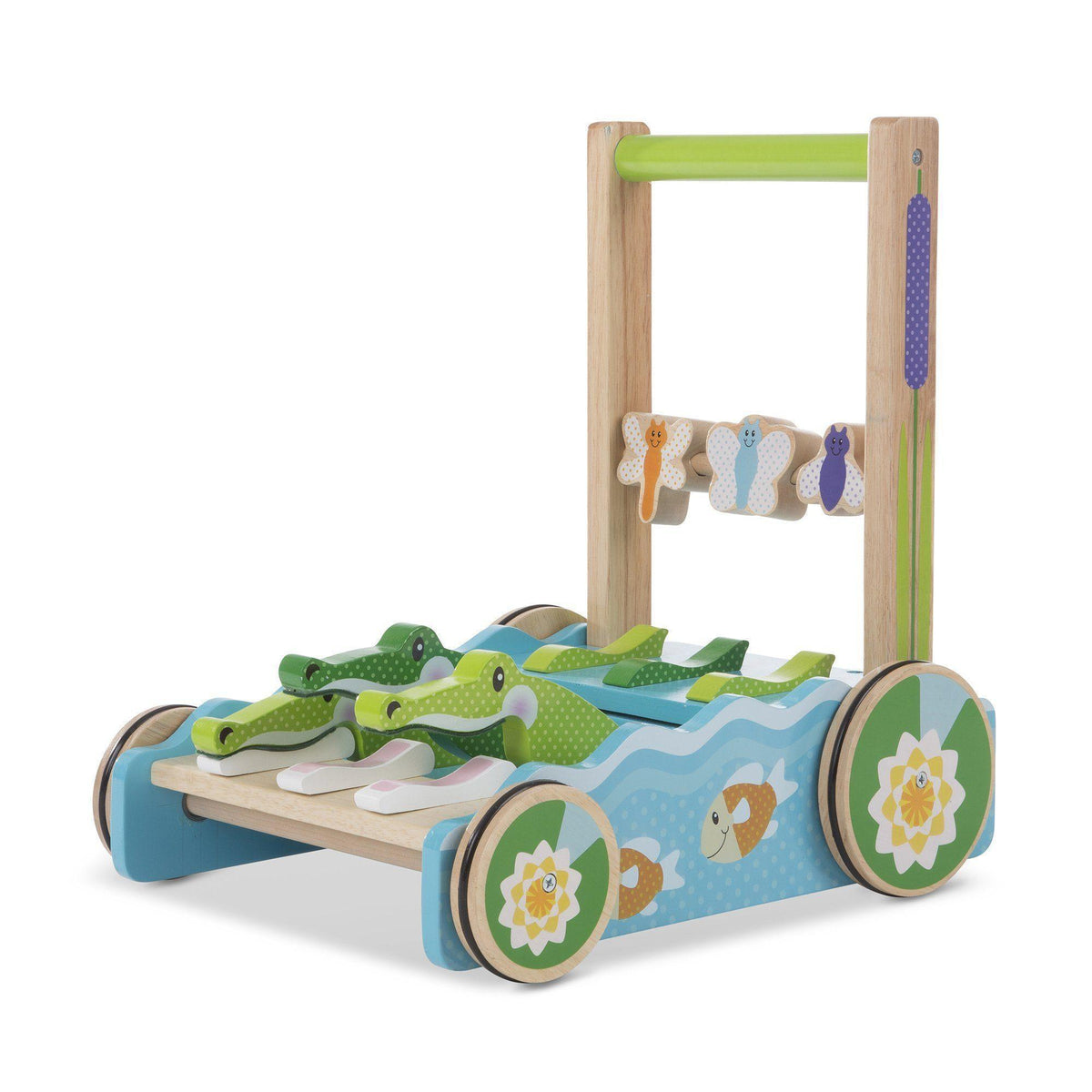 Melissa & Doug First Play Chomp & Clack Alligator Push Toy – TOYBOX