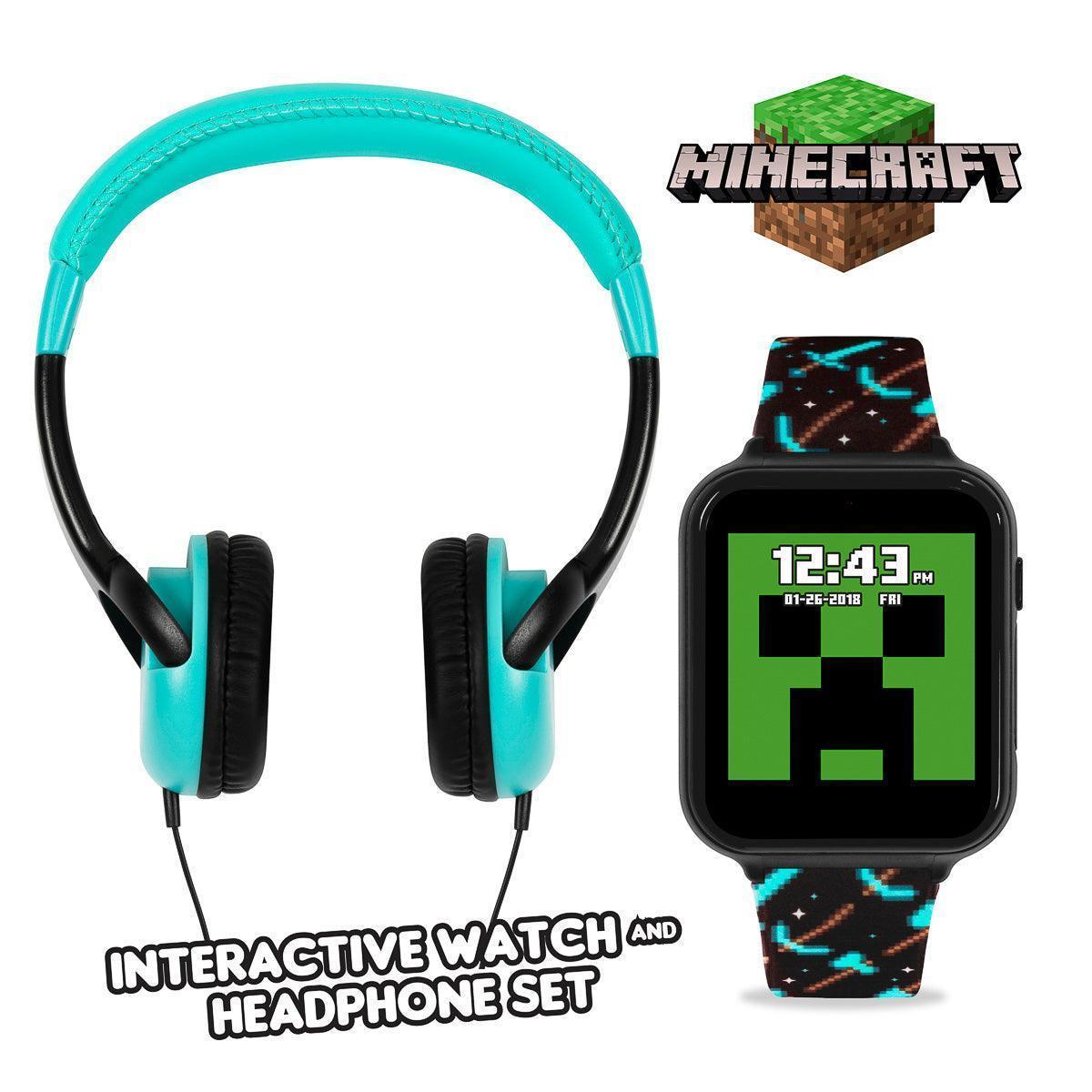 Minecraft Interactive Smart Watch & Headphone Set | Buy Online at ♥️ TOYBOX