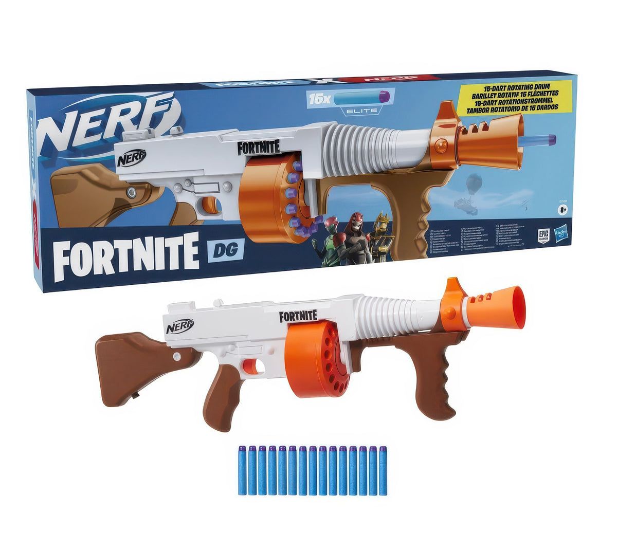 NERF Fortnite Dg Blaster & 15 Darts | Buy Online at ♥️ TOYBOX