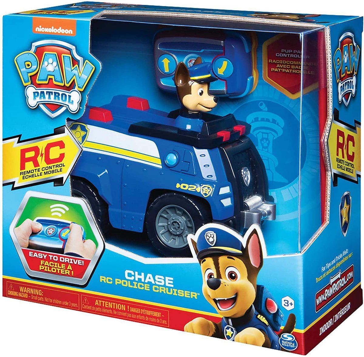 PAW Patrol 6054190 Chase Remote Control Police Cruiser with 2-way Stee ...