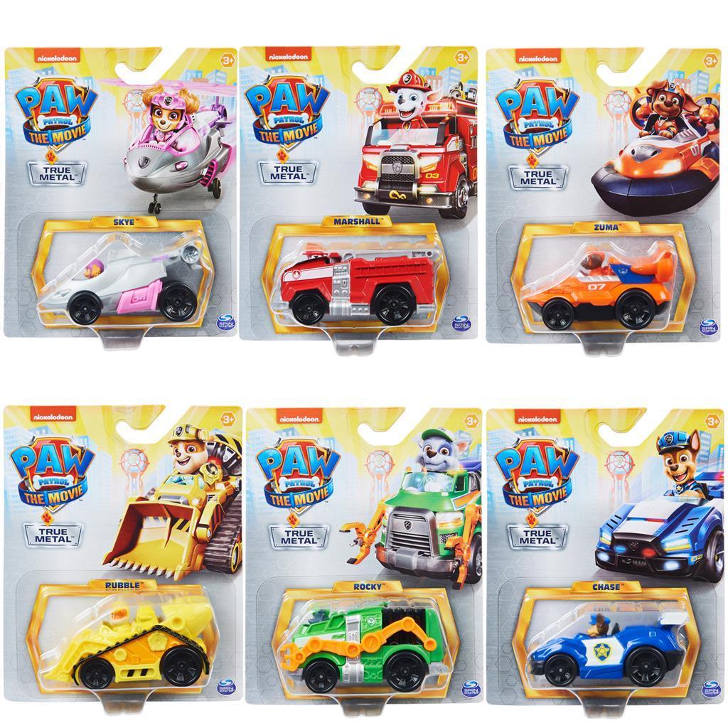 PAW Patrol The Movie True Metal Vehicles 1:55 Assortment – TOYBOX