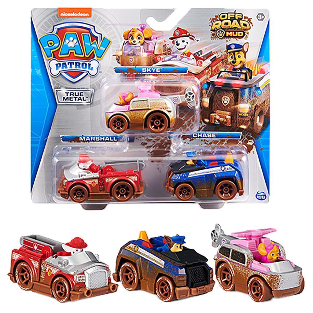 PAW Patrol True Metal Vehicles 1:55 Scale 3-Pack – TOYBOX
