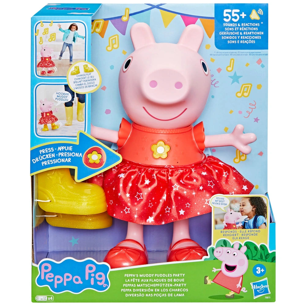 Peppa Pig - Peppa's Muddy Puddles Interactive Party Doll | Buy Online ...
