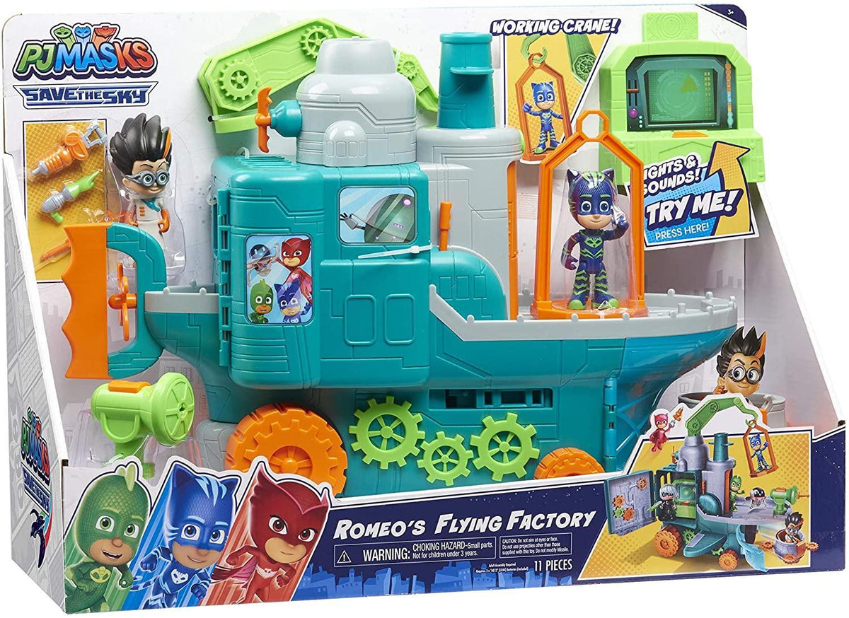 PJ Masks Romeo's Flying Factory Playset | Buy Online at ♥️ TOYBOX