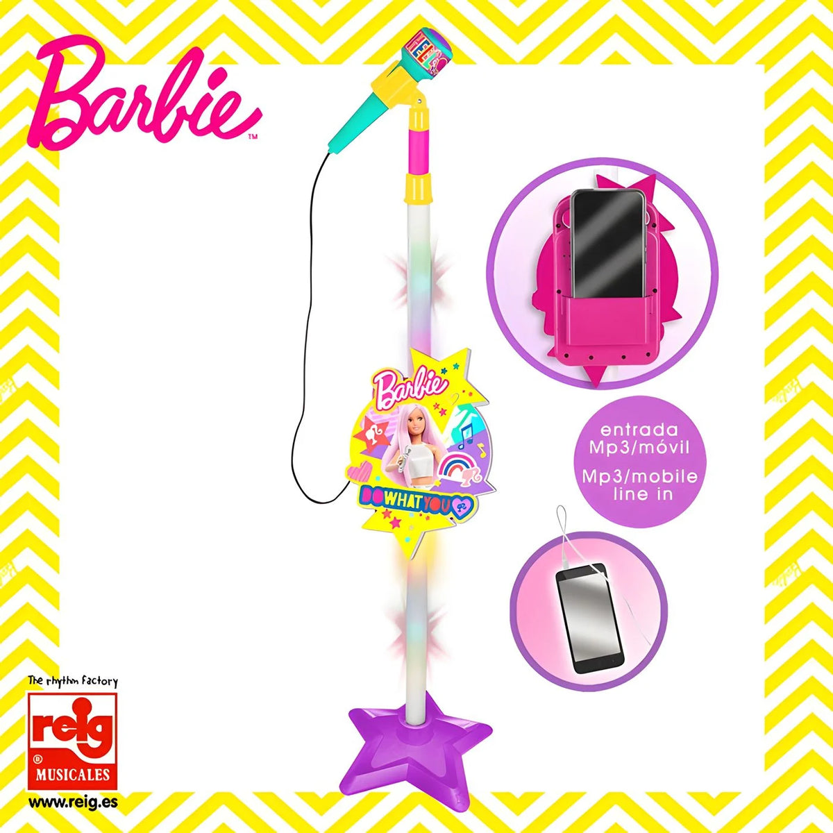 Barbie Voice Amplifier Microphone with Stand | Buy Online at ♥️ TOYBOX