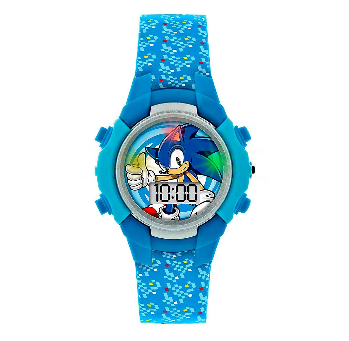 Sonic the Hedgehog Blue Flashing LCD Watch – TOYBOX