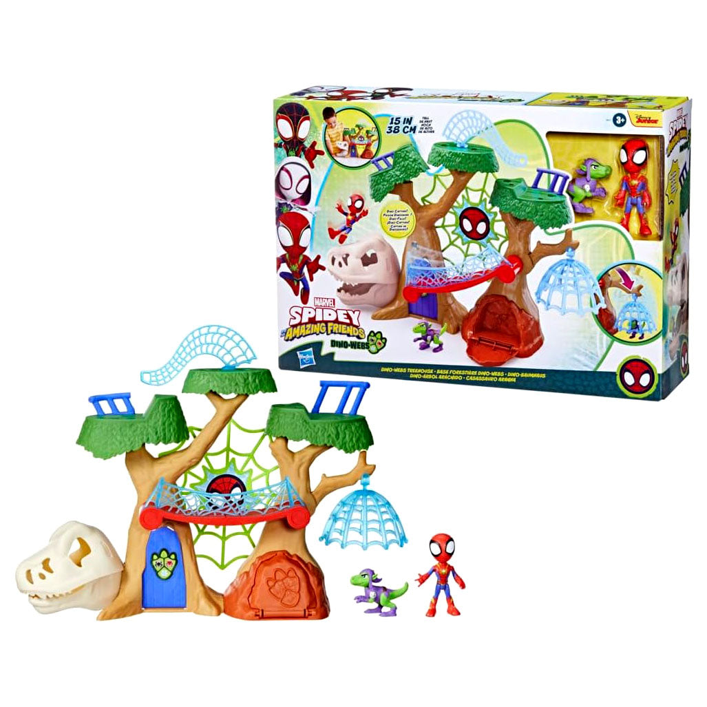 Spidey and Friends Dino Webs Treehouse Playset – TOYBOX