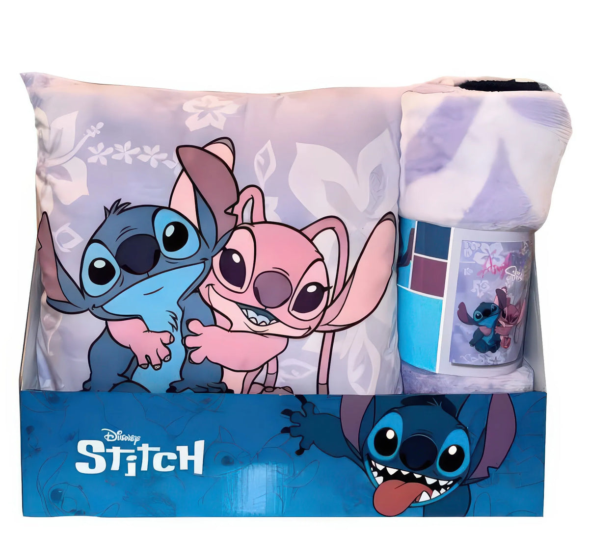 Disney Stitch & Angel Polar Blanket & Cushion Set – TOYBOX