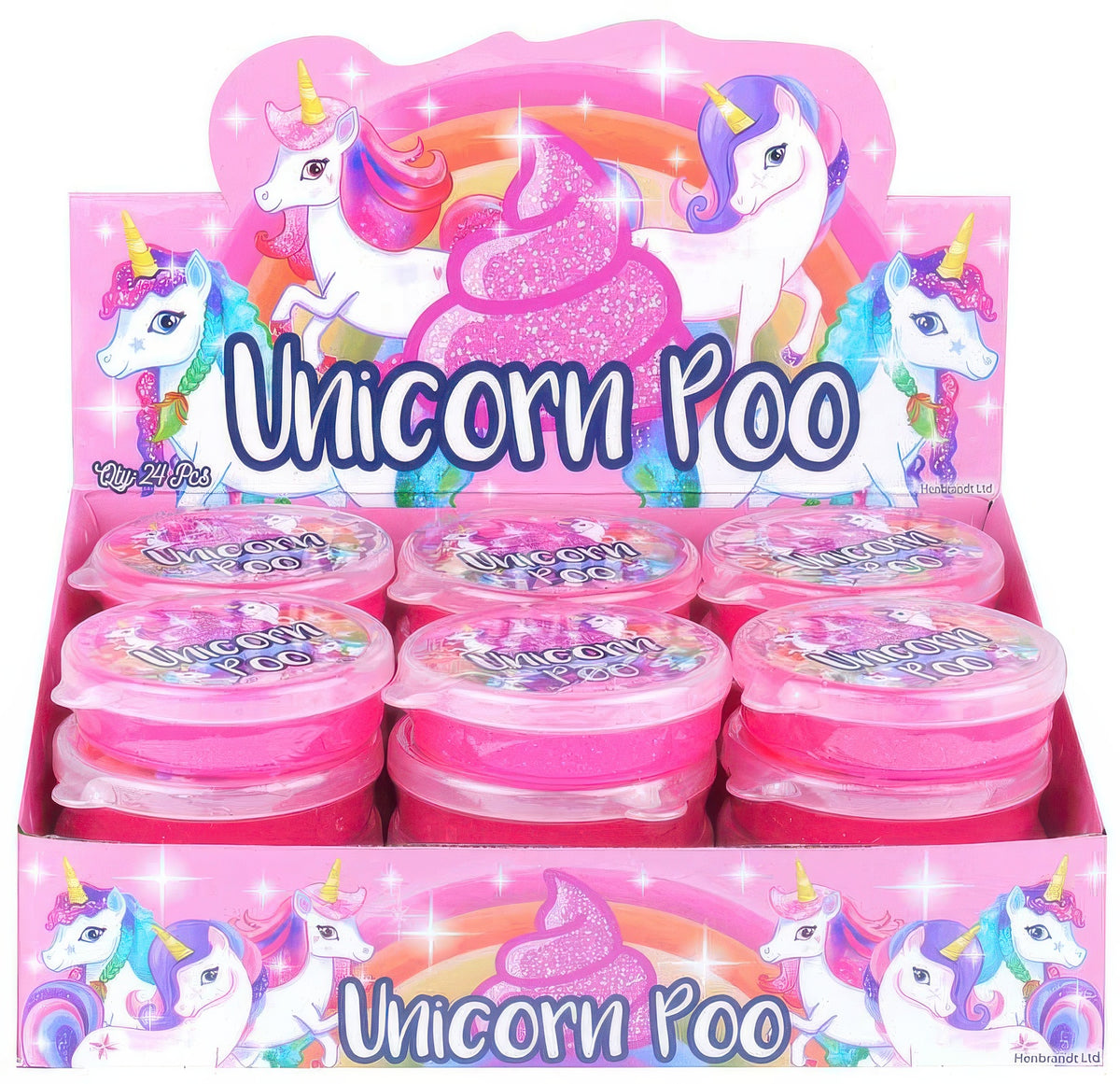 Unicorn Poo Pink Glitter Slime – TOYBOX