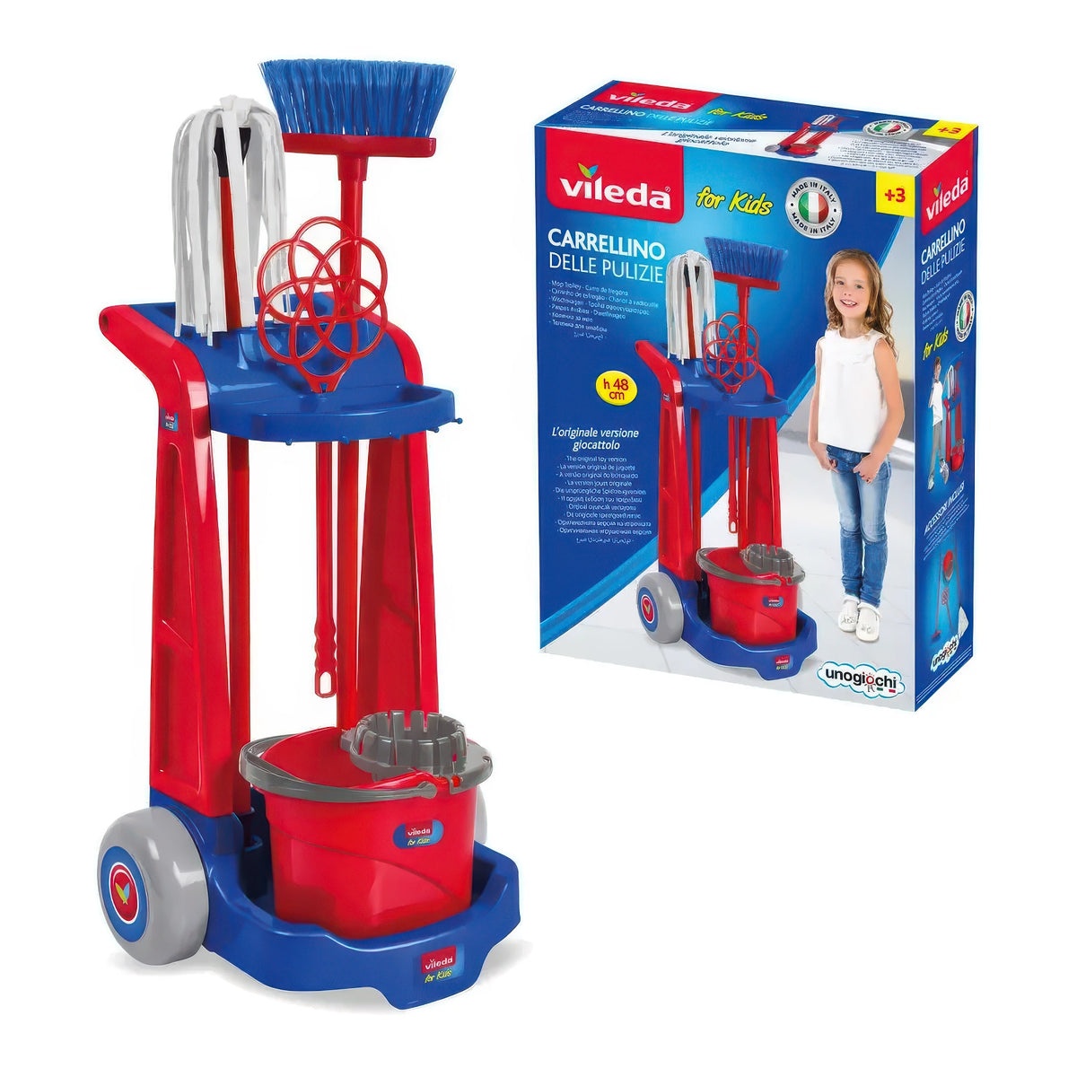 Vileda Childrens Cleaning Trolley Set | Buy Online at ♥️ TOYBOX
